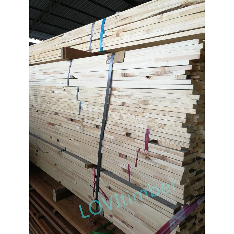 ( KAYU PALLET)4 inci x 1 inci(95mm x 19mm+-)(NEW) Kayu pine /Pine wood ...