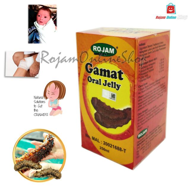 💯 ORIGINAL ROJAM Jeli Pati Gamat 250ml ROJAM Sea Cucumber Oral Jelly ...