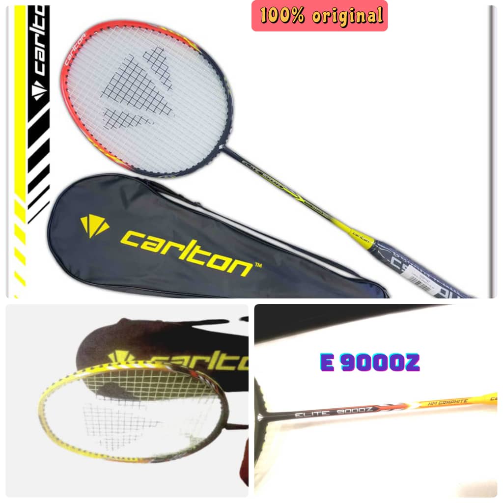 Carlton Badminton Racket Elite 6000Z and E9000Z-with string and full ...
