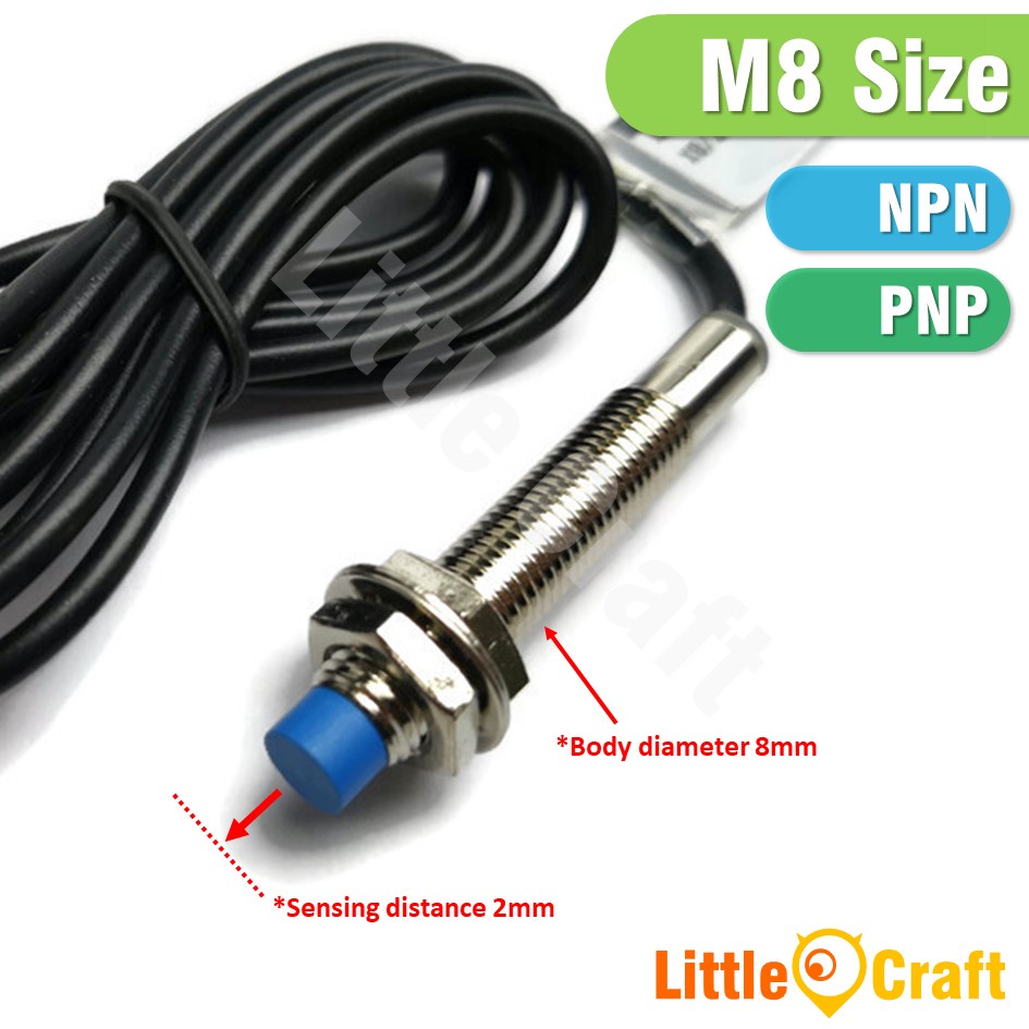 Inductive Proximity Sensor Switch NPN PNP DC 6-36V 300mA 1mm - 8mm | Shopee Malaysia