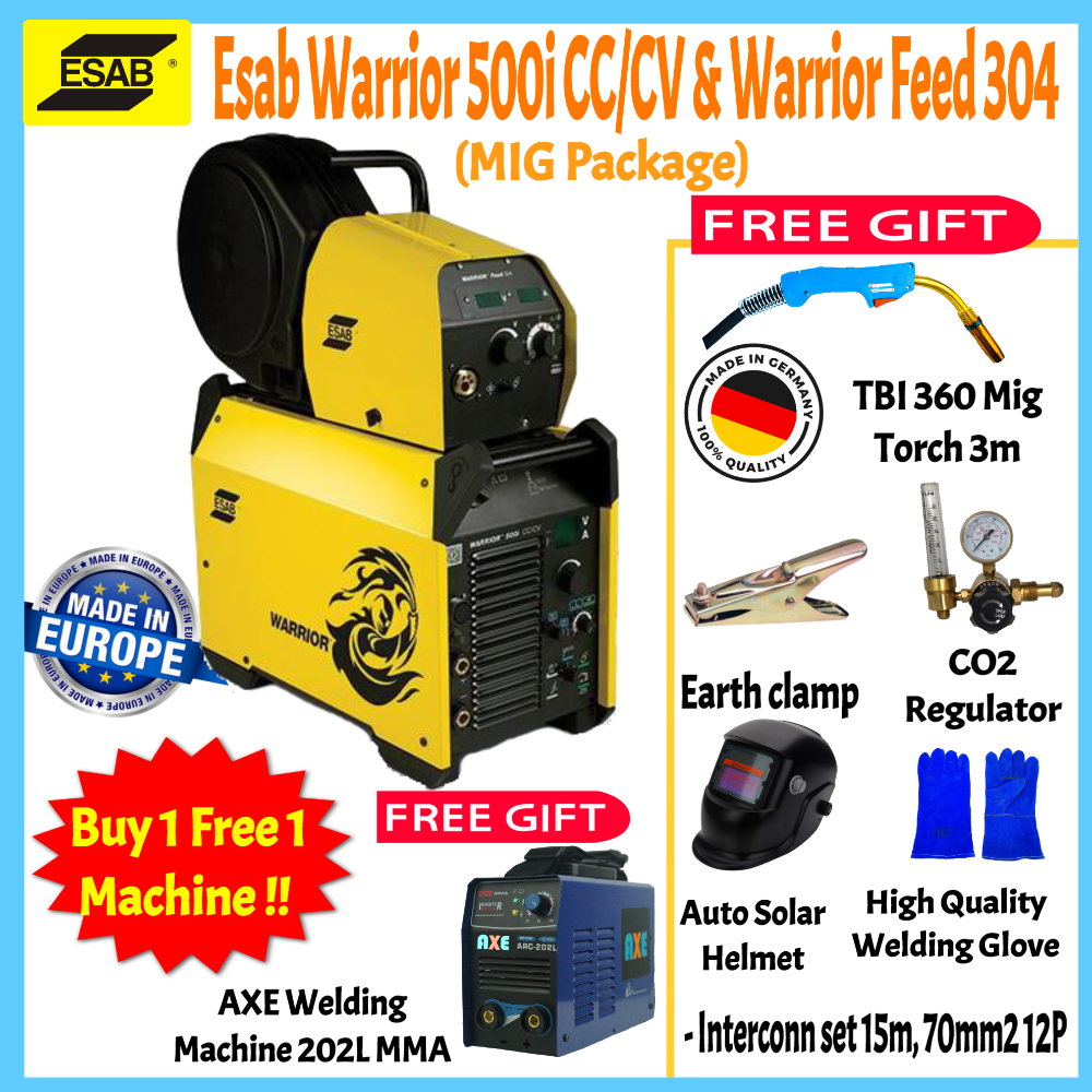 ESAB HEAVY DUTY (MUTI-PURPOSE) WELDING MACHINE WARRIOR 500i CC/CV ...