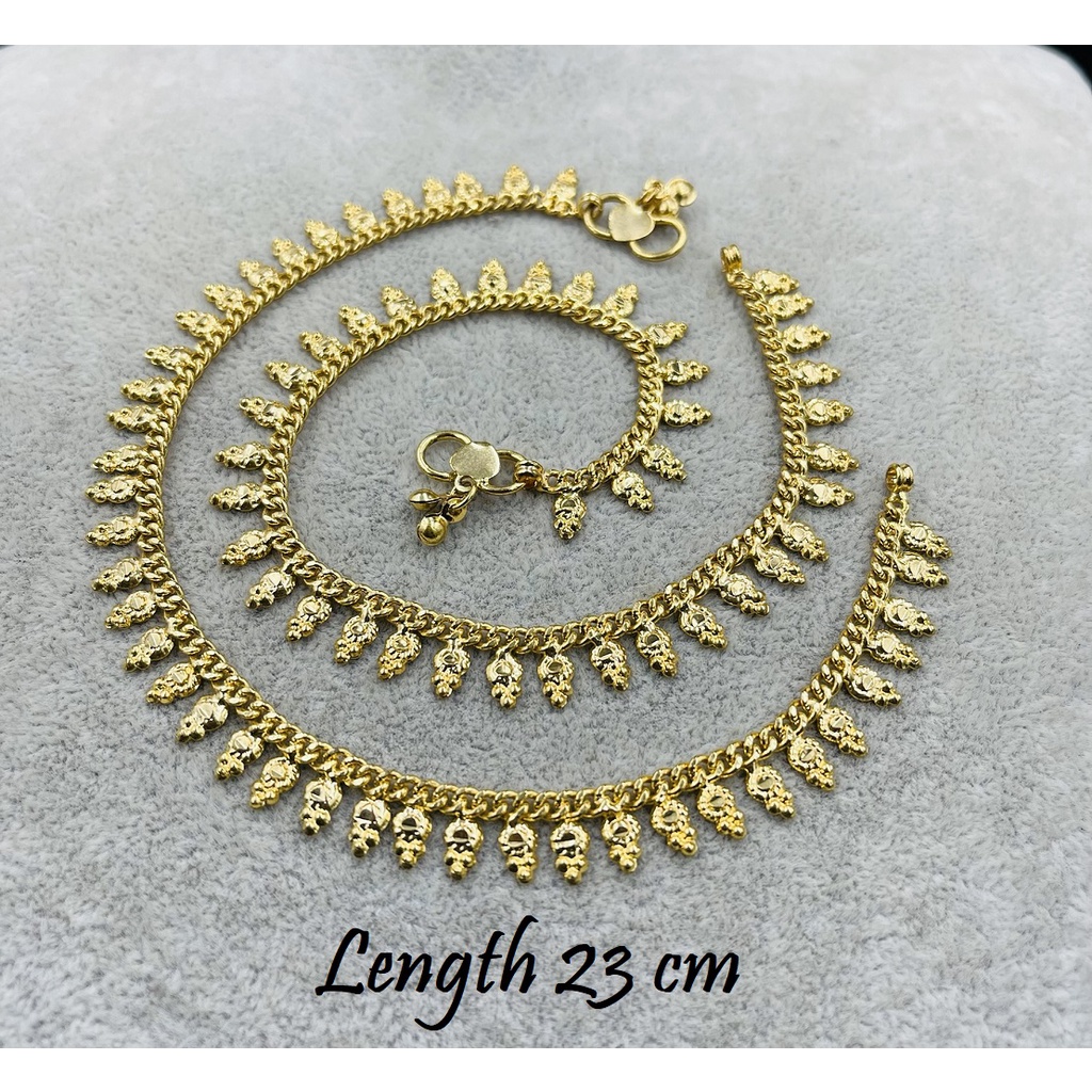 Traditional Golden Ethnic Antique Anklet/ Kolusu / Payal | Shopee Malaysia
