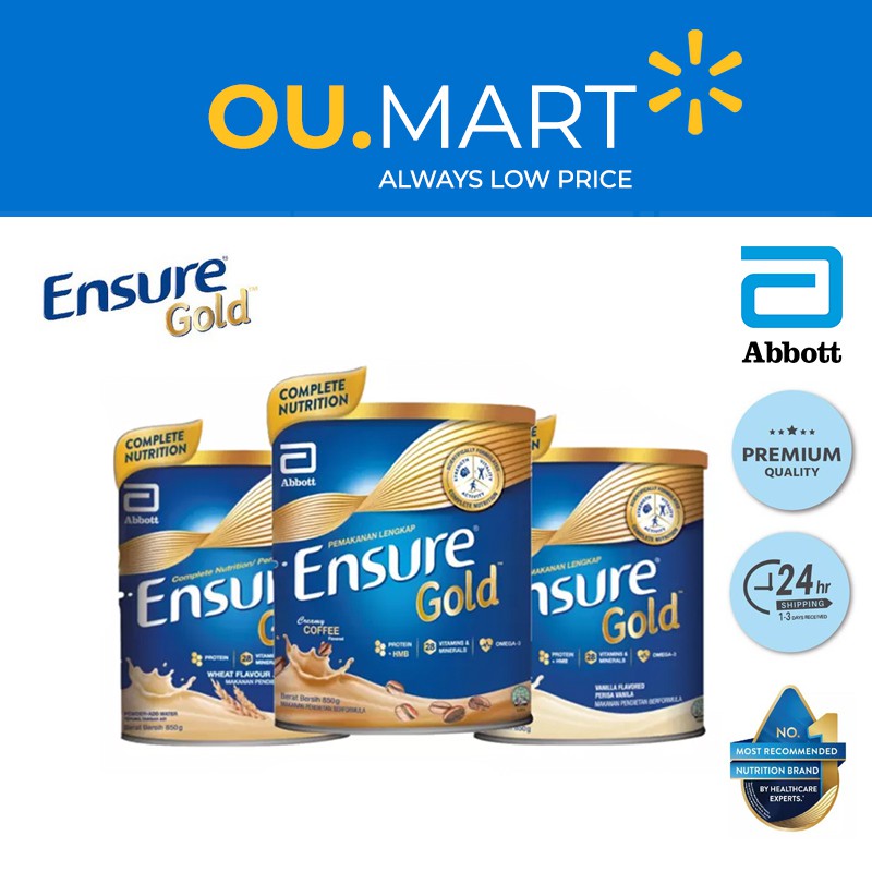 Ensure Gold Vanilla / Wheat / Coffee 850g Exp: Early - Mid 2024 | Shopee Malaysia