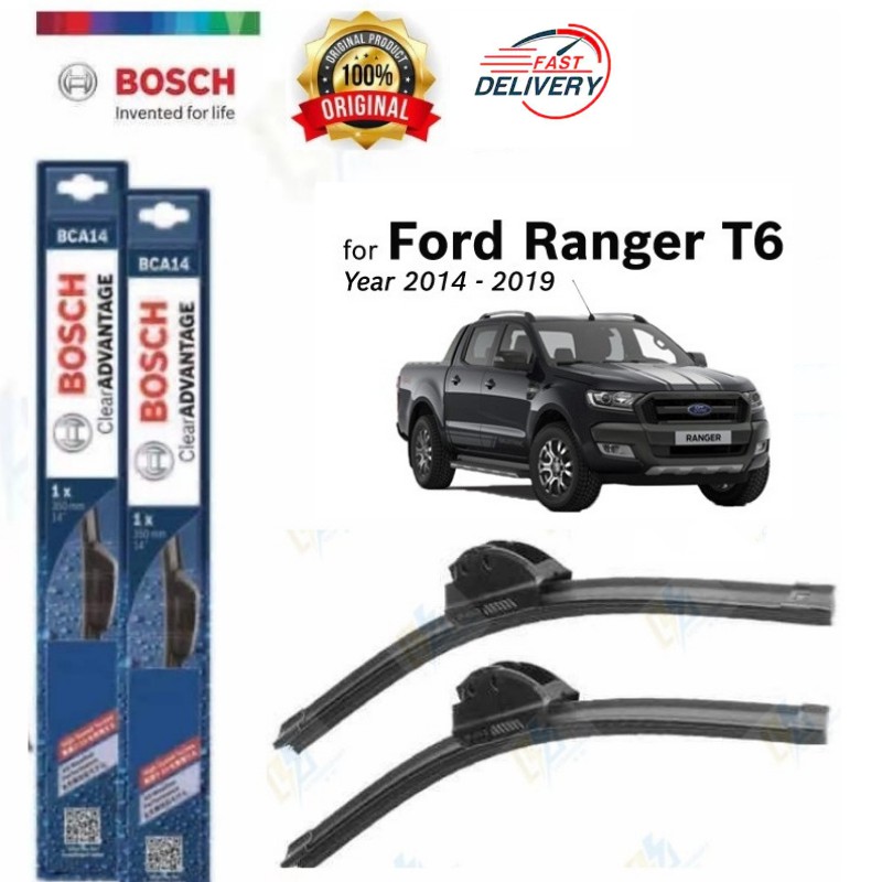 Bosch Clear Advantage U Hook Wiper Set for Ford Ranger T6 (24"/16 ...