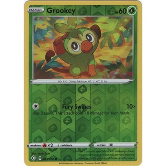 Grookey / 11/72 / Reverse Holo & Common / Shining Fates Pokemon Trading ...