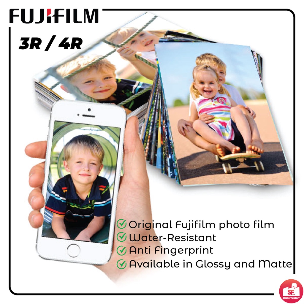 3R/4R Original Fujifilm PHOTO printing film printing service Fujifilm No Min Order (Matt/Glossy ...