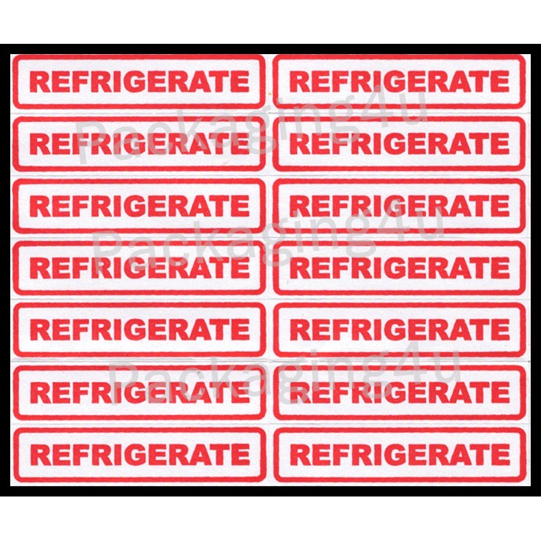 500 pieces REFRIGERATE STICKER / LABEL | Shopee Malaysia