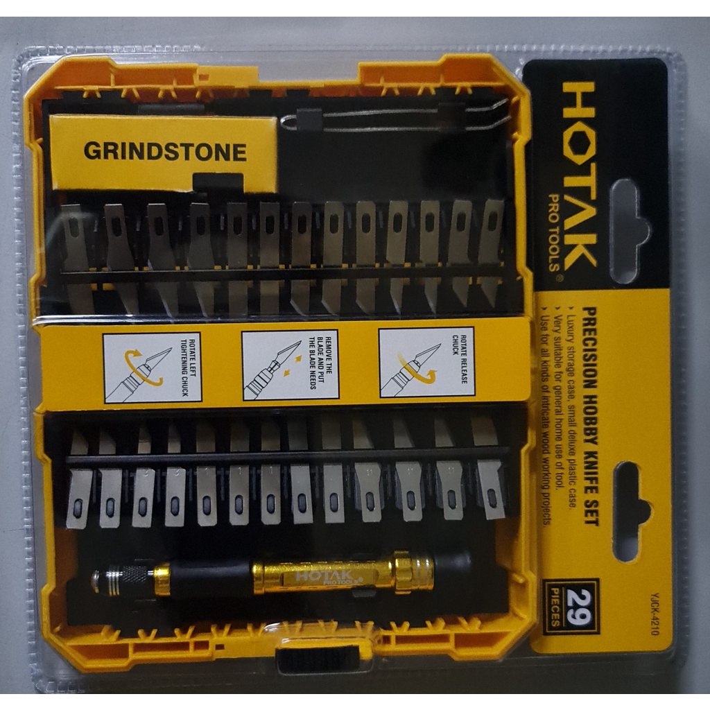 HOTAK pro tools precision hobby knife set 29 pieces set | Shopee Malaysia