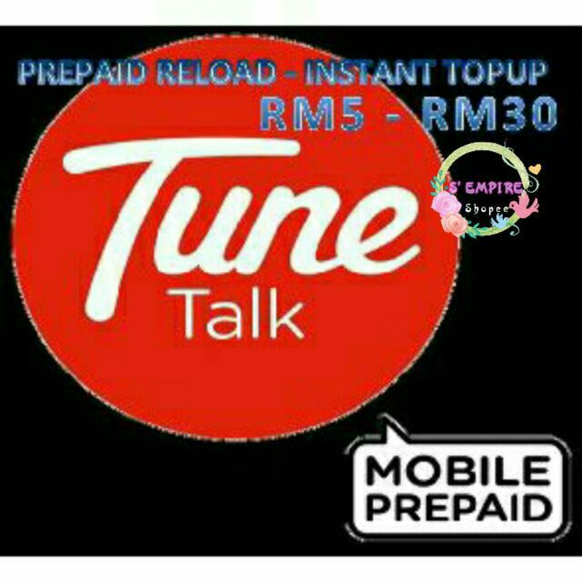 *Tunetalk* RM5 - RM30 Topup / Prepaid Reload | Shopee Malaysia