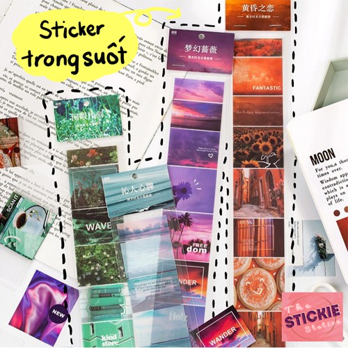 Sticker Aethetics Transparent Landscape Strap - Transparent Sticker ...