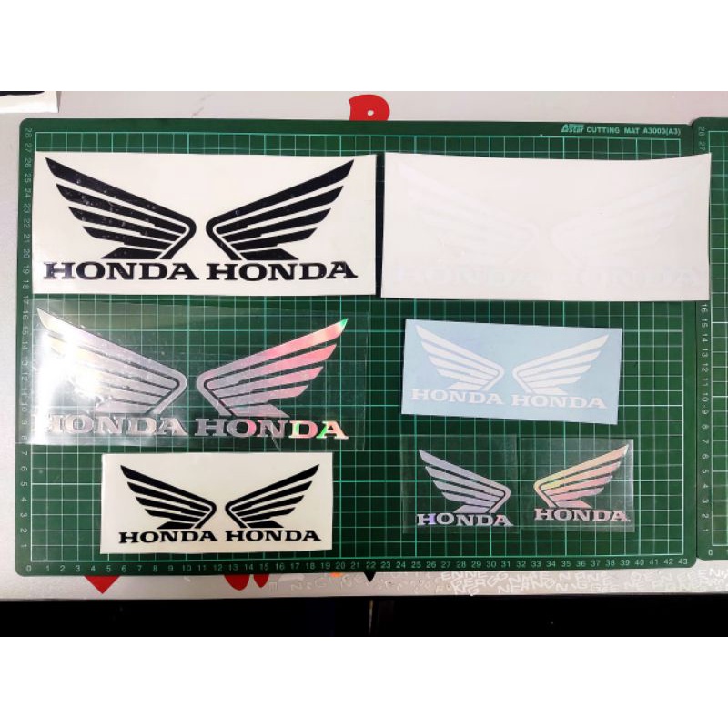 Sticker Cutting Honda Wing 1 Set Kiri & Kanan Sticker Motosikal Honda ...