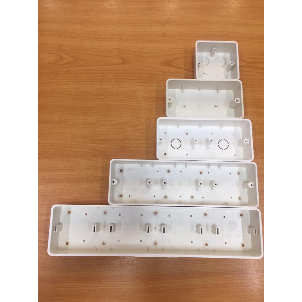 pvc hard conceal box (white)(3x3-KO1/3x6-KO2/3x7-KO3/3x10-KO4/3x12-KO5 ...