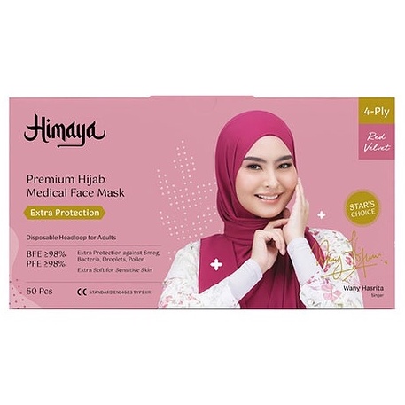 HIMAYA PREMIUM HIJAB FACE MASK (50's) | Shopee Malaysia