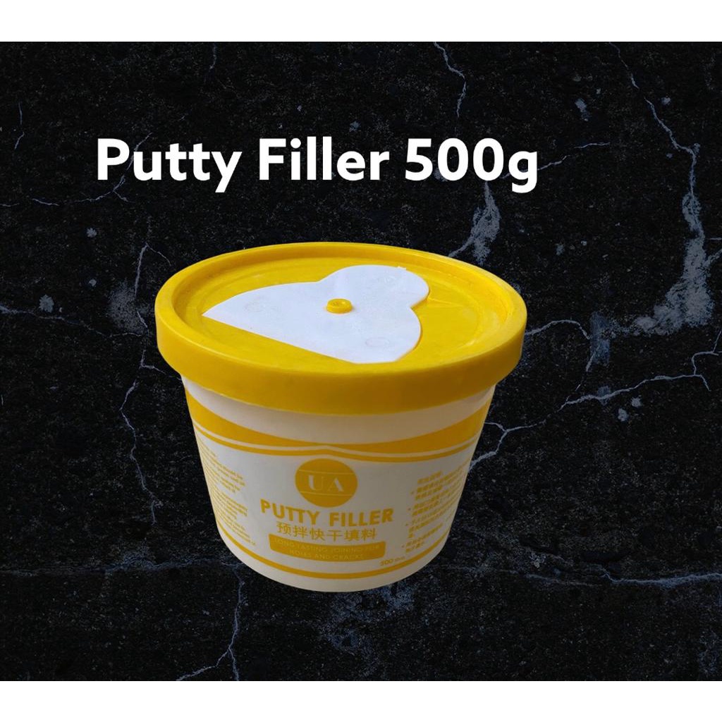UA Putty Filler filling fracks and holes / tambung lubang - 500gm & 1 ...