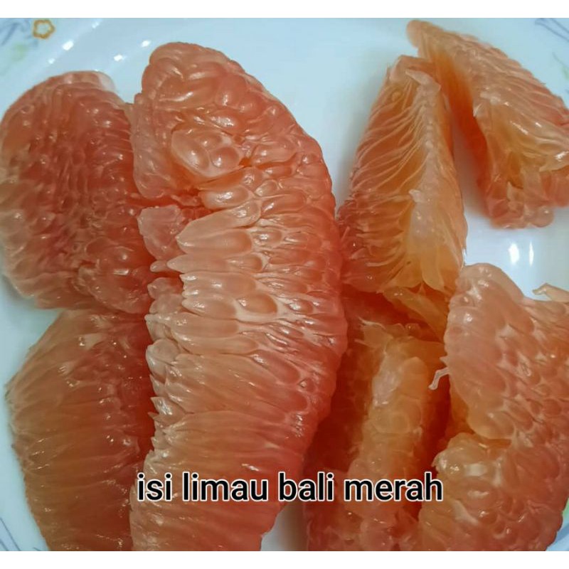Buah Limau Bali Merah Kulit Nipis Red Pamelo (sebiji) | Shopee Malaysia