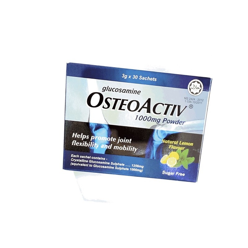 Glucosamine OsteoActiv 1000mg powder 3gx30 sachets expire 07/2028 ...