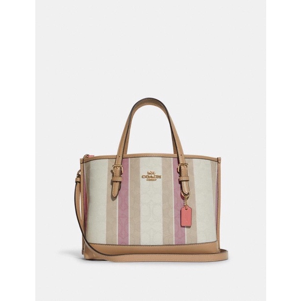 Coach Mollie Tote 25 In Signature Jacquard With Stripes (C4086 ...
