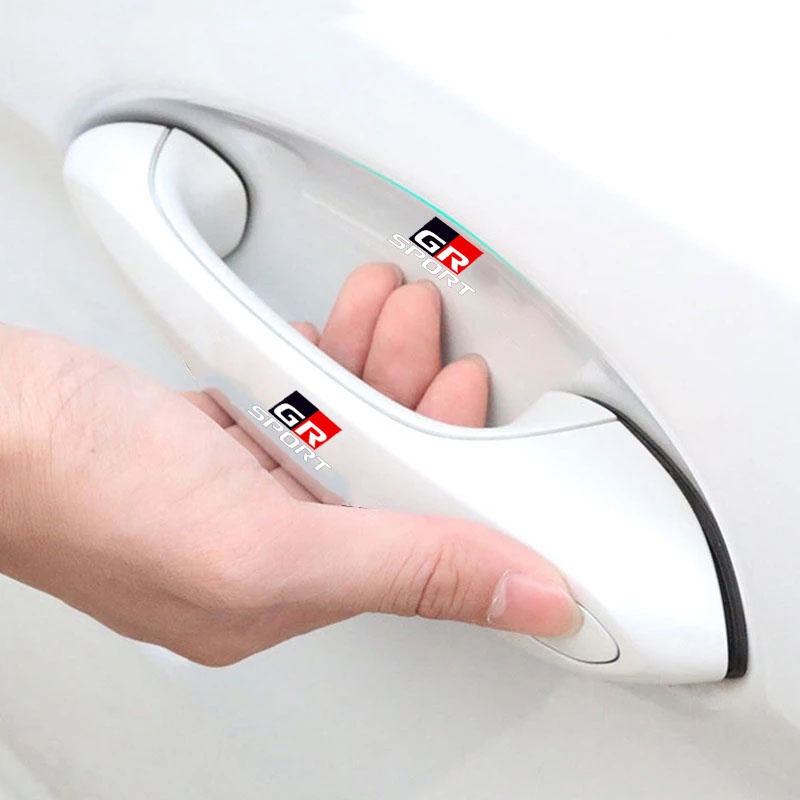 8PCS Car Styling Scratches Transparent Door Cup Handle Protector Film ...
