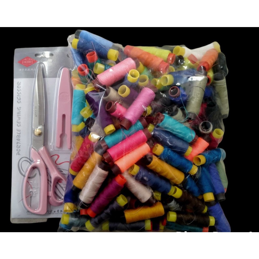 SET COMBO JAHITAN ( C )/set alat jahit/ benang bundle/gunting/set ...