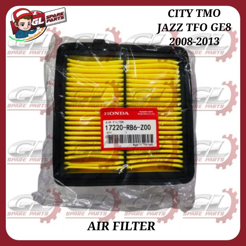ENGINE AIR FILTER HONDA CITY TMO JAZZ TFO TGO (2008-2013) 17220-RB6-Z00 ...