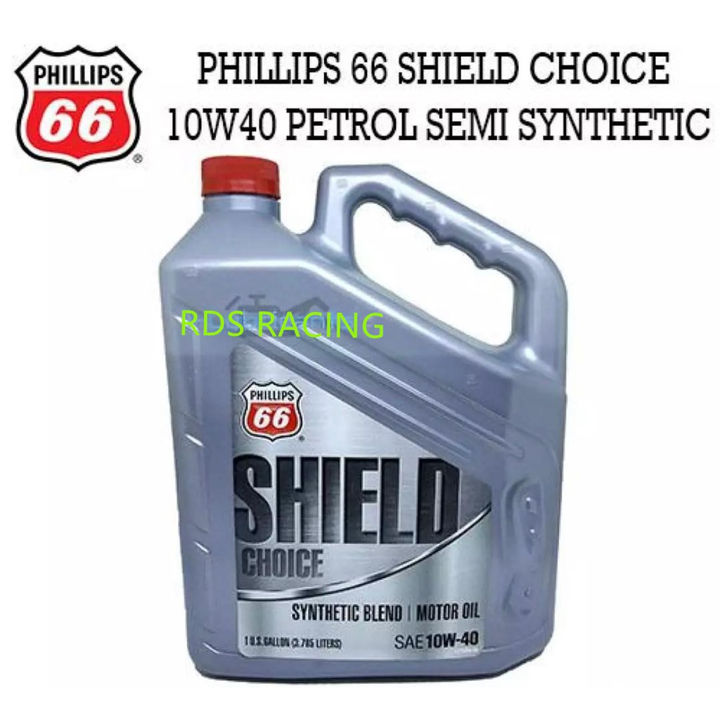 PHILLIPS 66 Shield Choice 10W40 Petrol Semi Synthetic 1-Gallon (3.785l ...