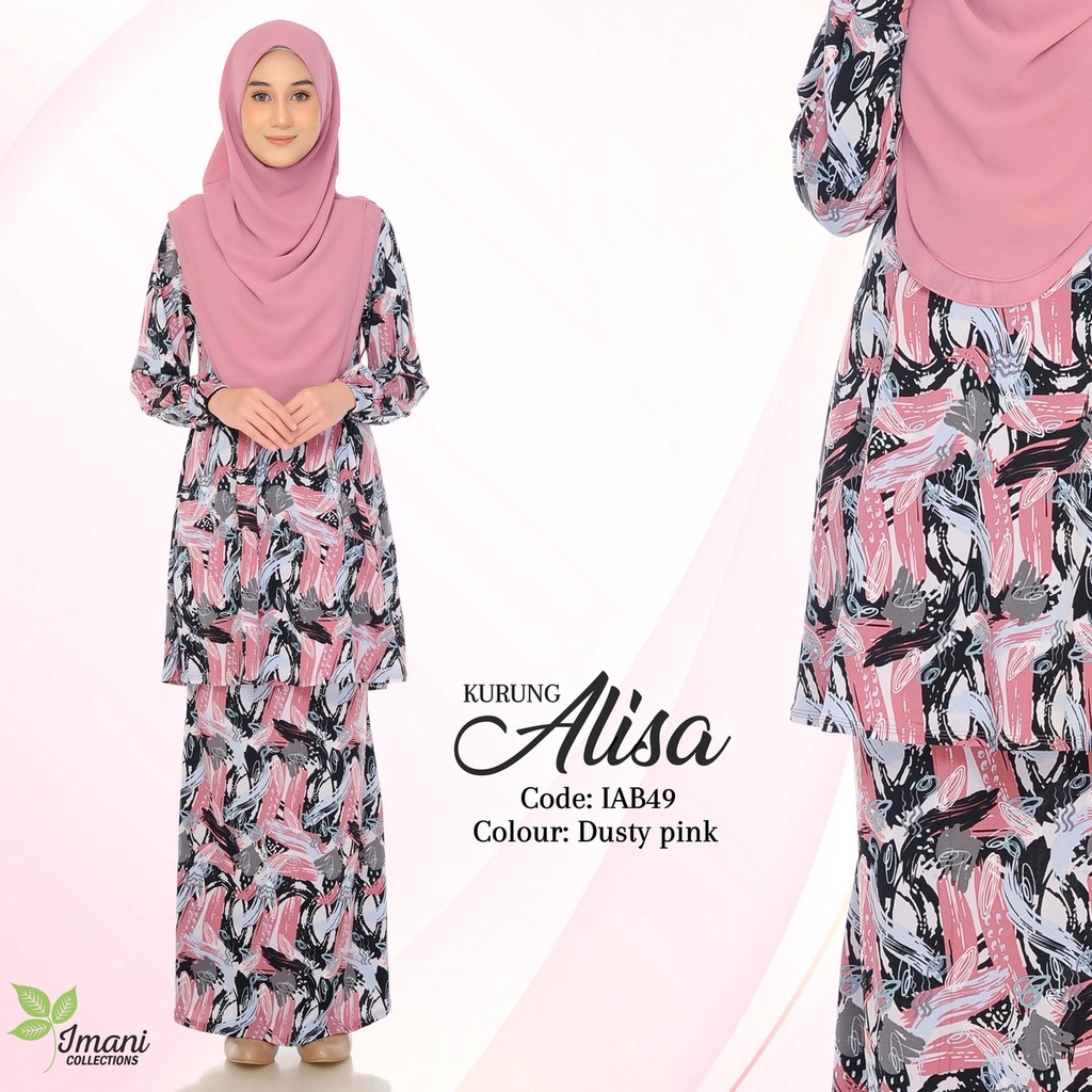 CLEARANCE! Kurung Alisa (IRONLESS Moss Crepe) | Shopee Malaysia