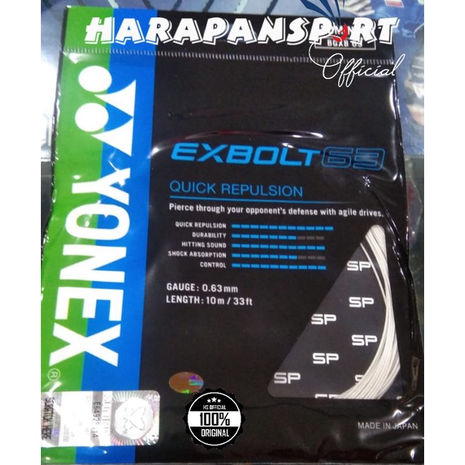 Original EXBOLT 63 BADMINTON STRINGS | Shopee Malaysia
