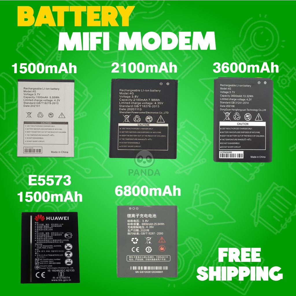 Battery E5573 D5 D6 A8+ MF680 Q8 D921 D7 E5576 Modem Standby Battery Wi ...