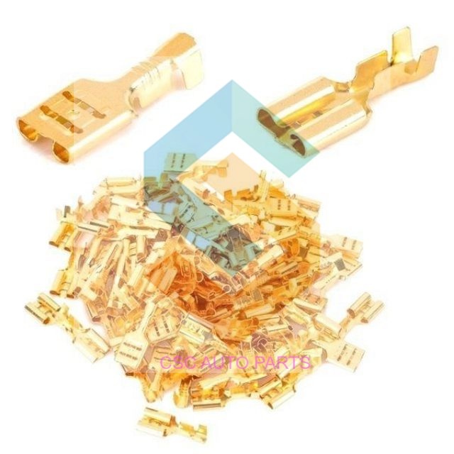 Gold Brass Terminal Wire Clip Wiring Car Speaker Female Speaker Clip ...