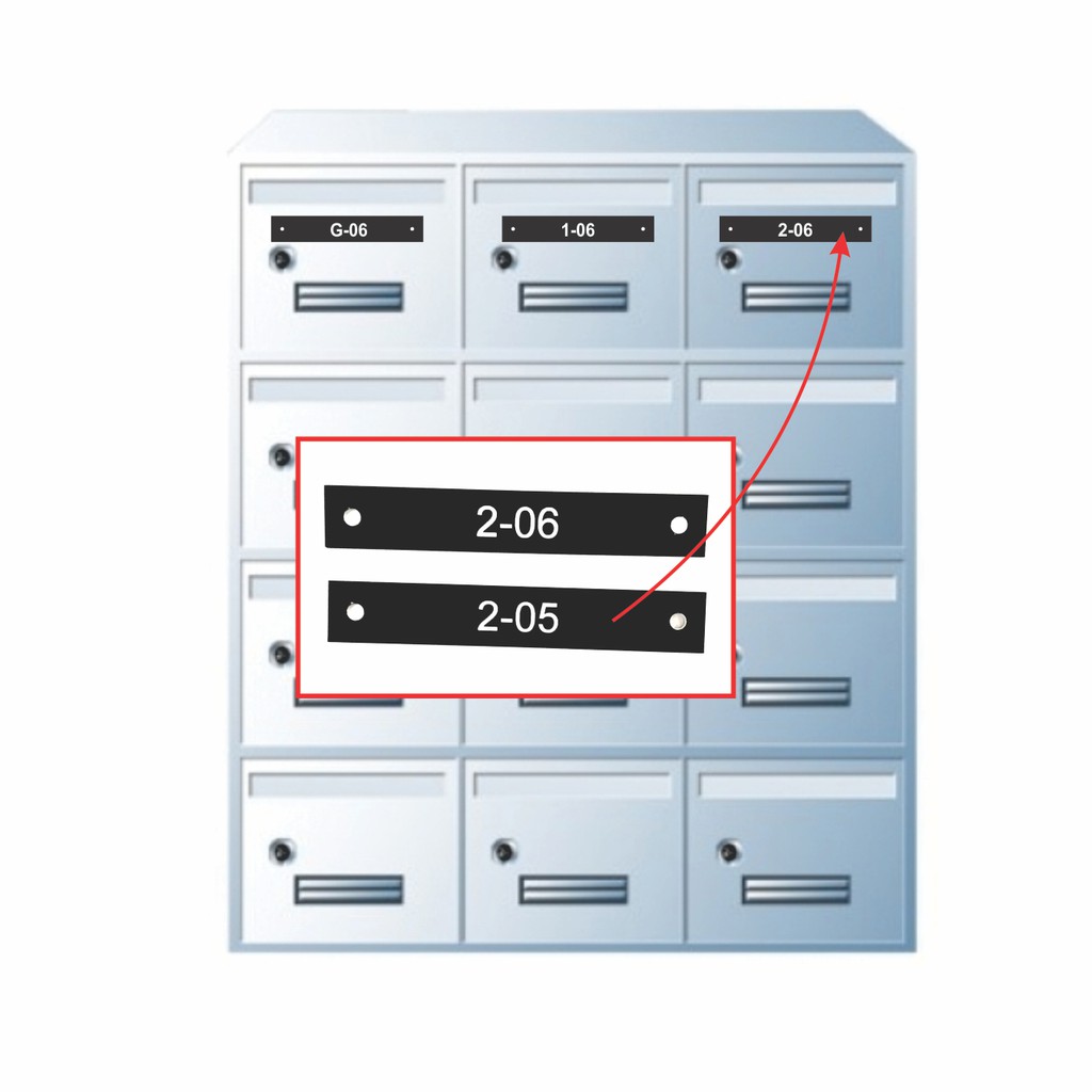 CUSTOM MAKE LETTER BOX NUMBER PLATE LASER ENGRAVING NUMBERING SIGNAGE ...