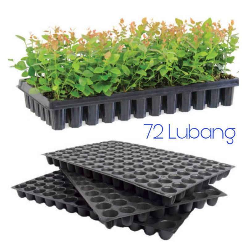 72 Hole Bekas Semaian / Seeding Tray / Pasu Bunga Plastik Pasu Semaian ...