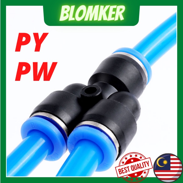 Pipe Fittings Plastic Pneumatic Connector Fitting Quick Push For Air ...