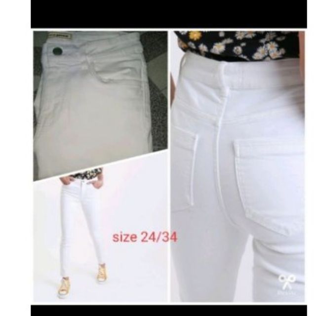 🇲🇾💥SKINNY JEANS PUTIH | Shopee Malaysia