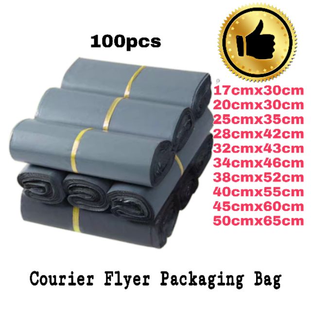 💯100PCS Flyer Courier Bag💯 Packaging Postage Pos Plastic Poslaju Kirim ...
