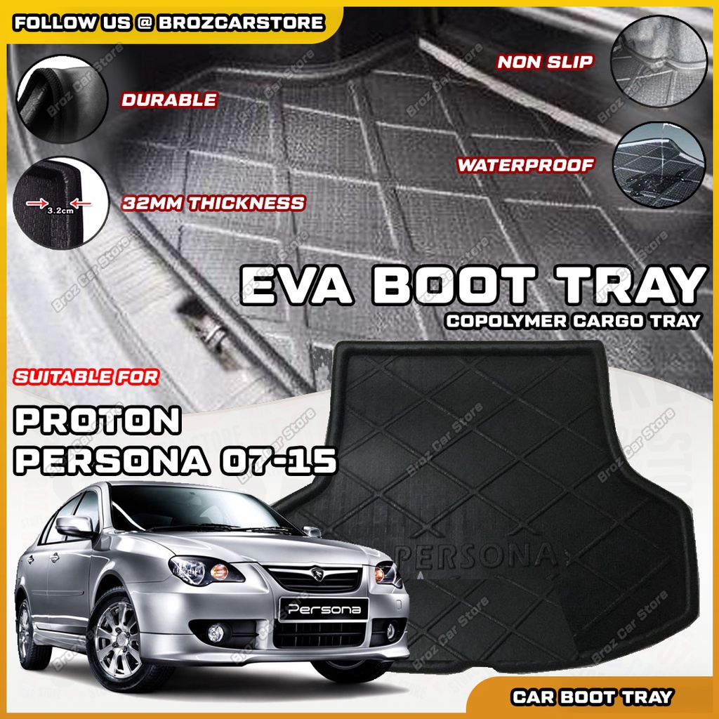 📥 For Proton Persona 07-15 EVA Copolymer Car Boot Tray Luggage Cargo ...