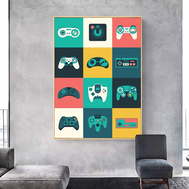 Astrdecor Vintage Video Game Picture | Shopee Malaysia
