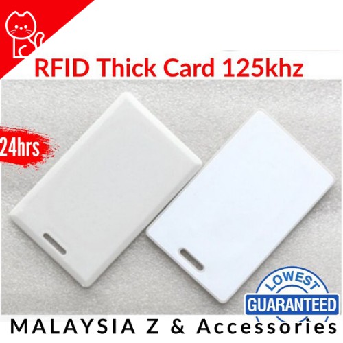 Thick Rewritable RFID Card Clamshell 125khz Clone Copy Blank Card In ...