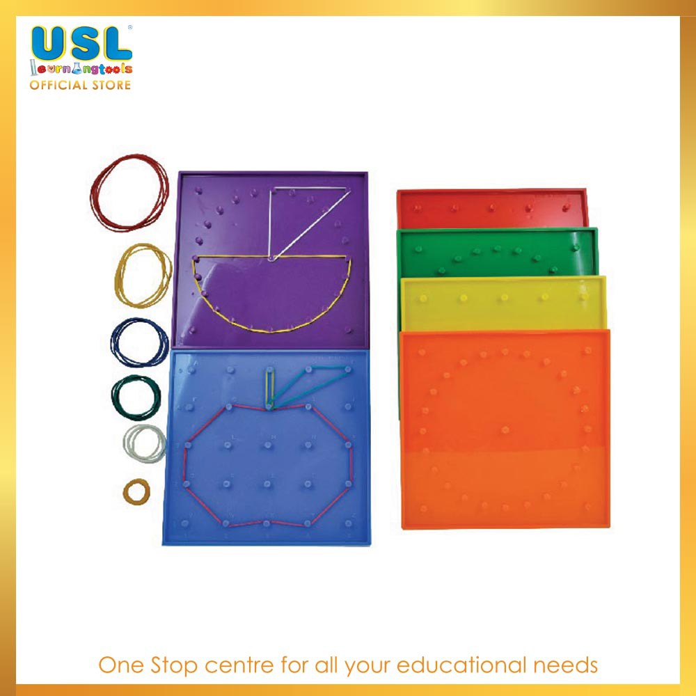 15cm Rainbow Geoboard - Manipulatives & Early Learning | Classroom ...