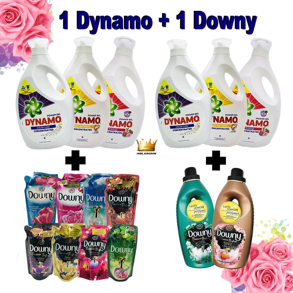 [Dynamo+Downy Set] Dynamo Detergent Power Gel & Downy Softener (for ...