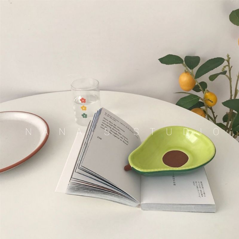 🌼Nana's Studio🌼 [Ready Stock] Avocado Ceramic Dish // Aesthetic ...