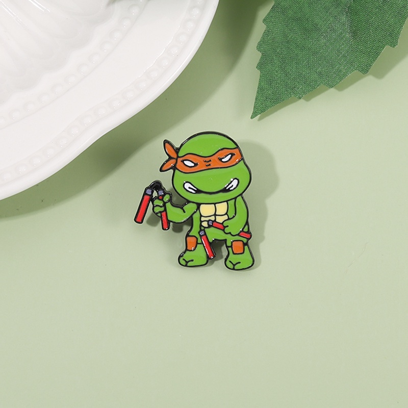 Anime Teenage Mutant Ninja Turtles Enamel Lapel Brooch Badges Jewelry ...