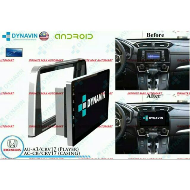 DYNAVIN 9inch Honda CRV 2017' A3 Series Big Screen Android System | Shopee Malaysia