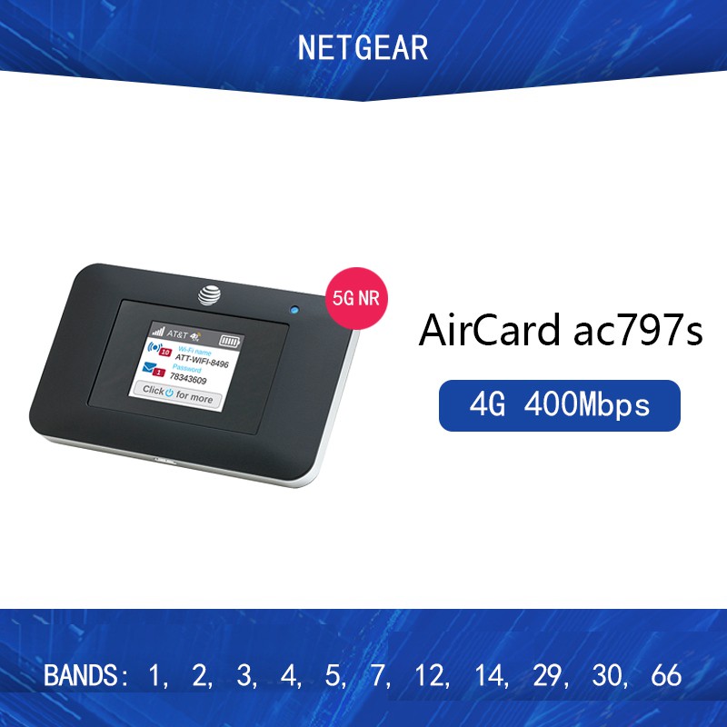 Unlocked Netgear AirCard Ac797s Cat13 400Mbps LTE Mobile Router WiFi ...