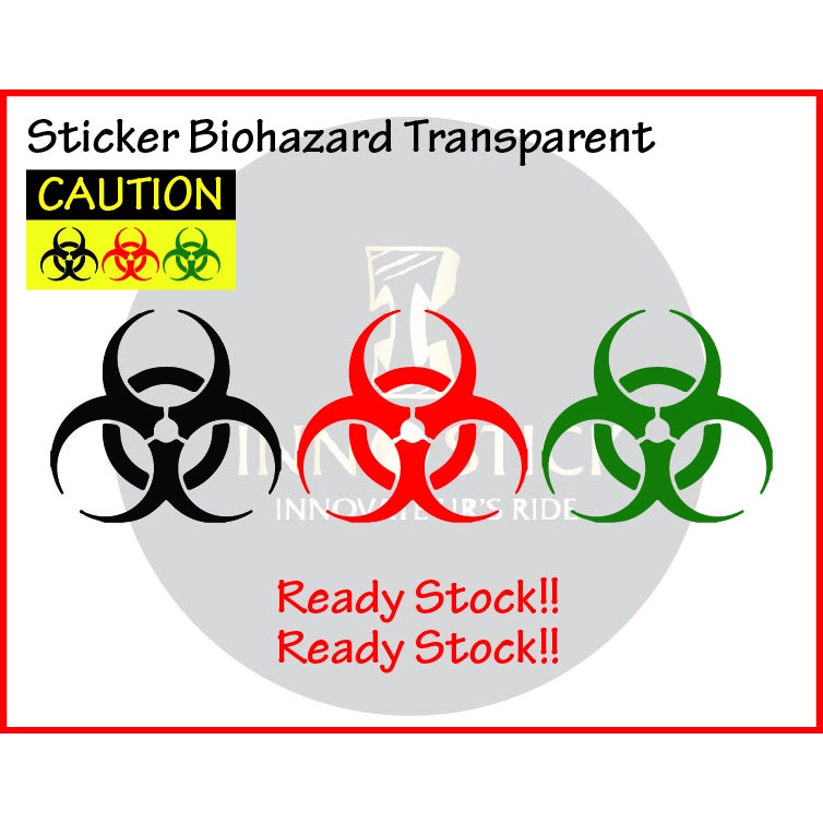 Sticker Biohazard Icon design Decoration Motor and Car Sticker | Shopee ...
