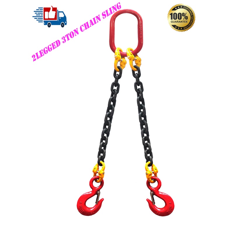 2 LEGGED 3TON LIFTING CHAIN SLING 1METER LENGTH | Shopee Malaysia