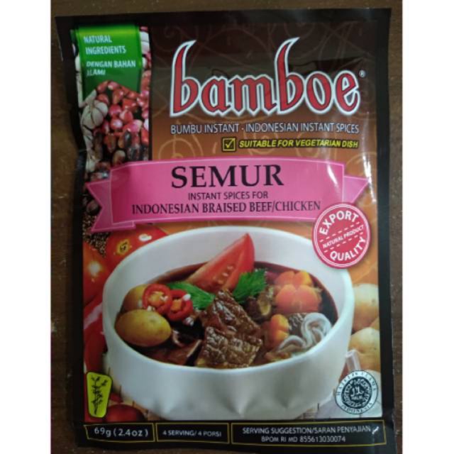 Bumbu Semur Bamboe 69 gr | Shopee Malaysia