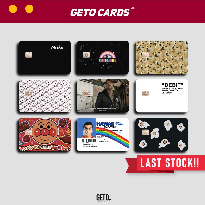 Last Stock Special Series ATM Card Sticker (Geto Cards) | Shopee Malaysia
