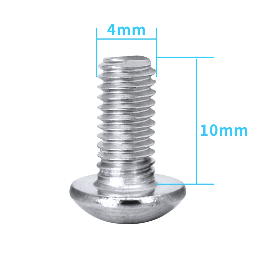 XT-XINTE 10Pcs M2.5 M3 M4 Hexagon Socket Head Cap Screws Allen Hex Socket Head Screw Bolt ...