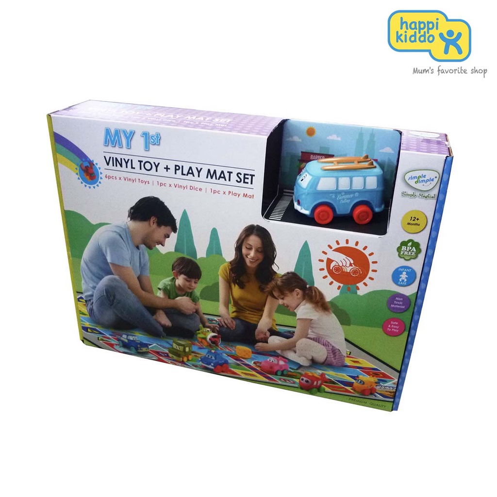 Simple Dimple Vinyl Toys + Play Mat Set (Classic Cars) | Shopee Malaysia