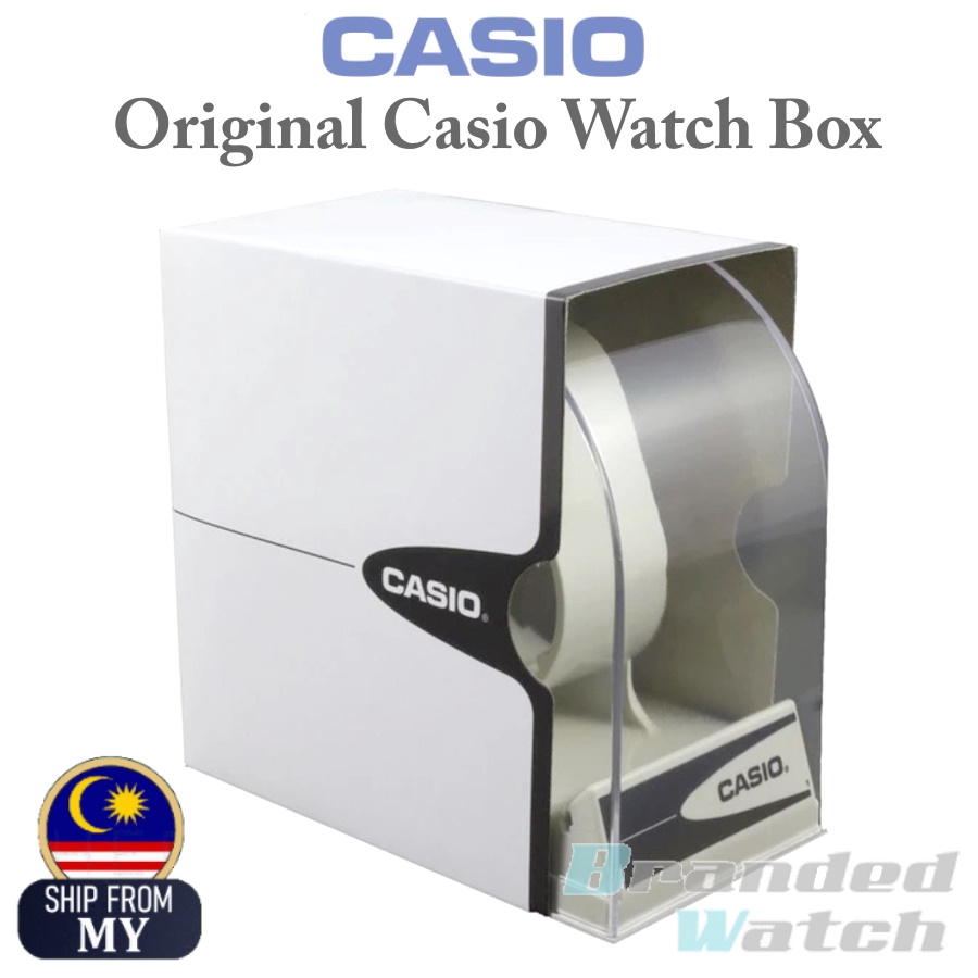 Casio Original Watch Gift Box with Stand / Kotak Besi Jam Casio / Kotak ...